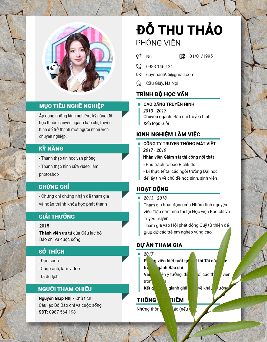 Mẫu CV Xin Việc Miễn Phí, Chất Lượng - Tạo Nhanh, Tải Ngay