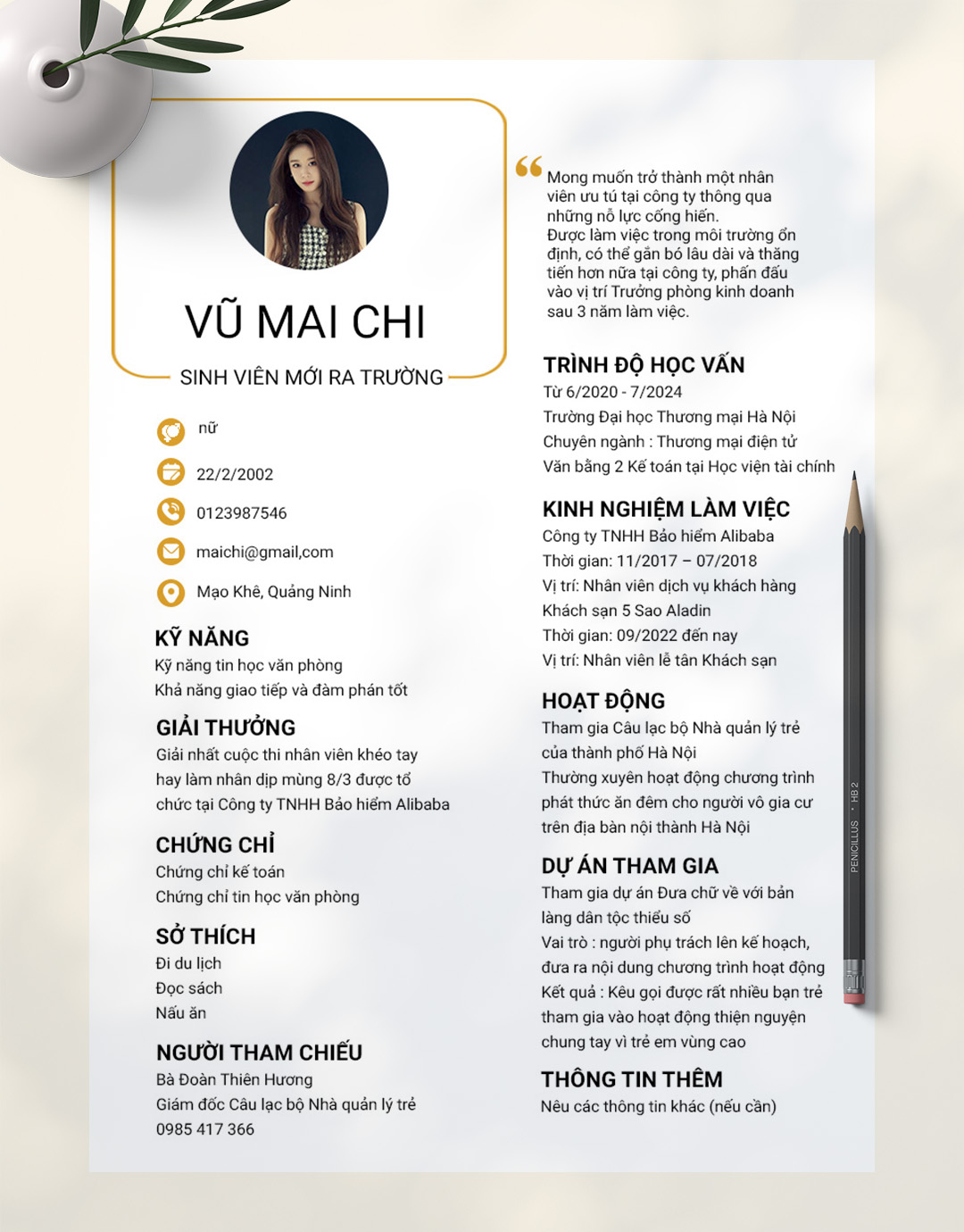 Mẫu CV Xin Việc Miễn Phí, Chất Lượng - Tạo Nhanh, Tải Ngay